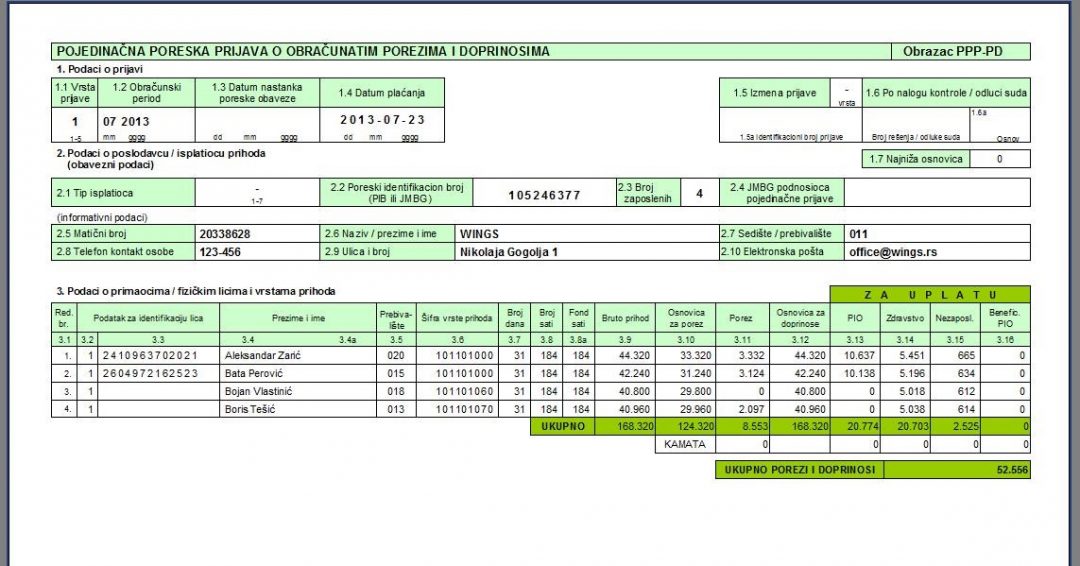 Program – Wings Software